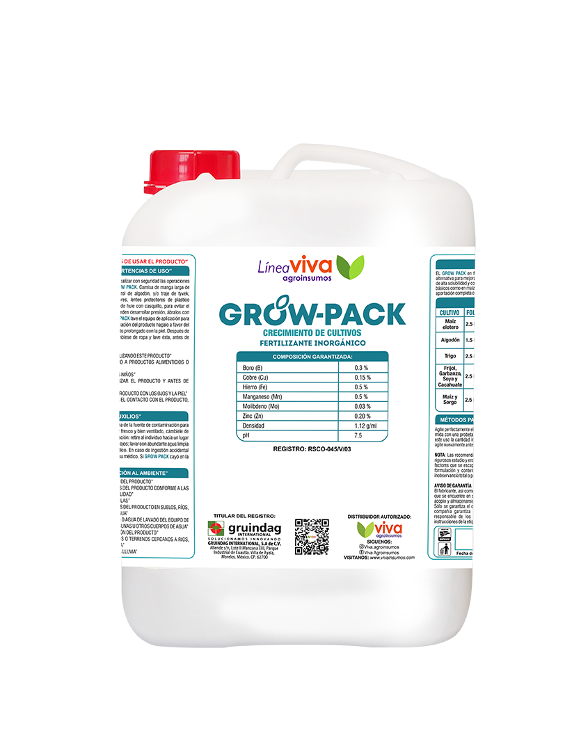 Grow pack 5 LT – Viva Agroinsumos